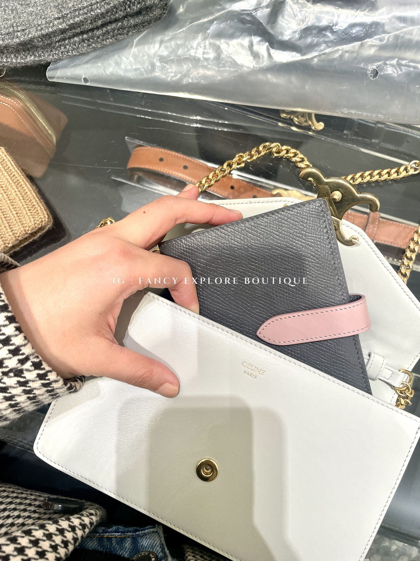 CELINE MARGO WOC 鍊包-白 - Fancy Explore Boutique