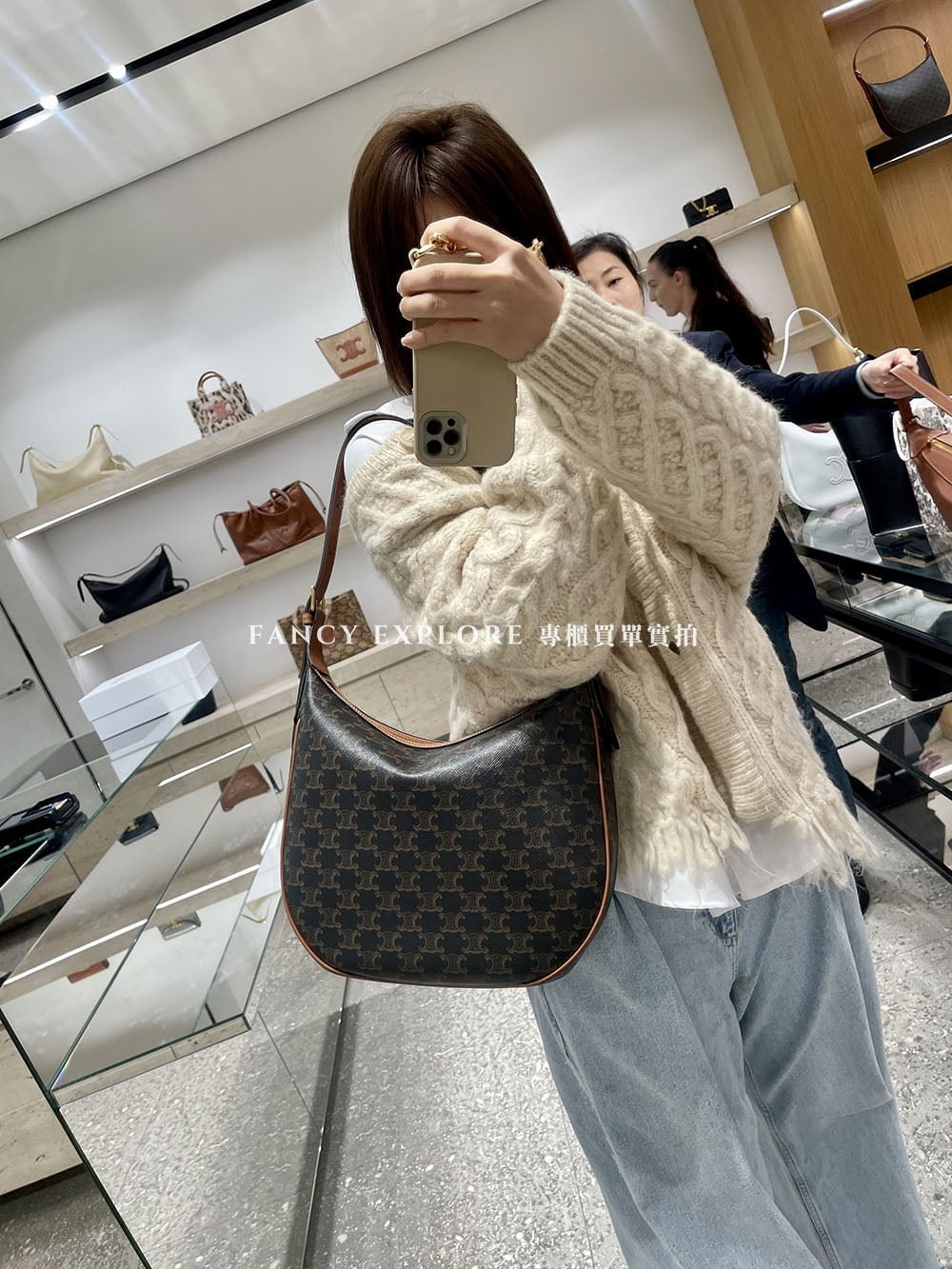 CELINE HELOISE TRIOMPHE老花中號肩背包 - Fancy Explore Boutique