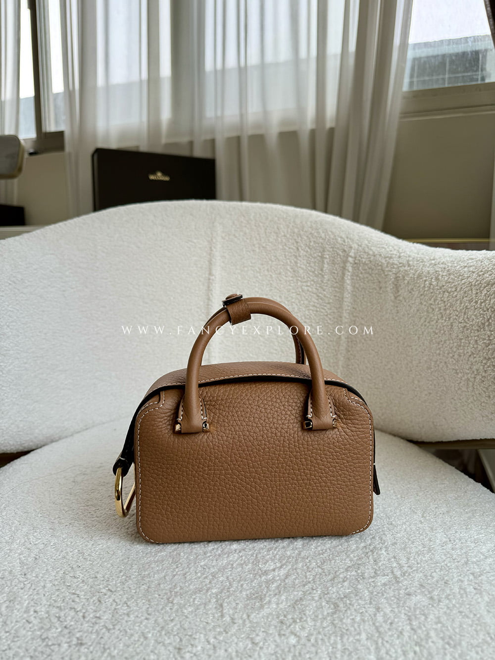 DELVAUX NANO COOL BOX 迷你肩背包-棕 - Fancy Explore Boutique