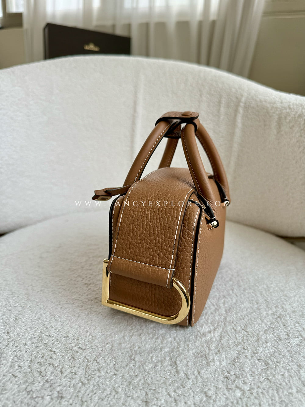 DELVAUX NANO COOL BOX 迷你肩背包-棕 - Fancy Explore Boutique