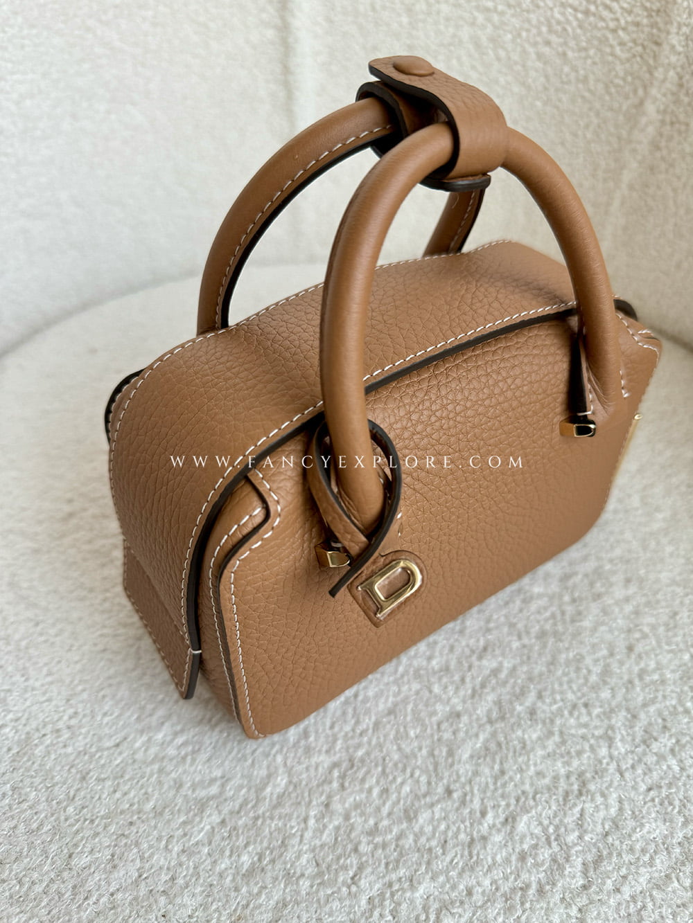 DELVAUX NANO COOL BOX 迷你肩背包-棕 - Fancy Explore Boutique