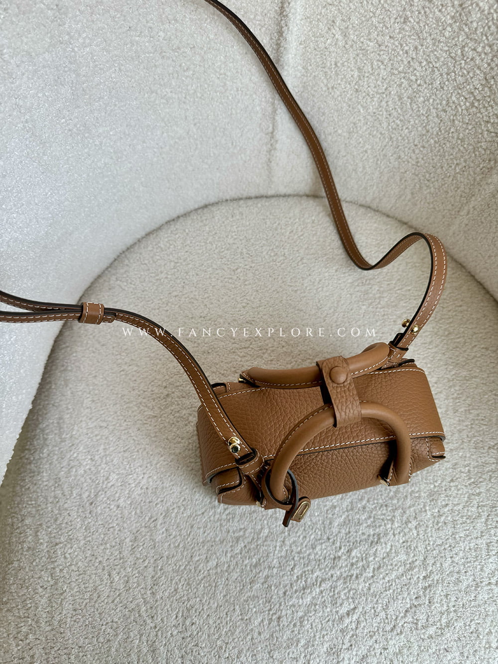 DELVAUX NANO COOL BOX 迷你肩背包-棕 - Fancy Explore Boutique