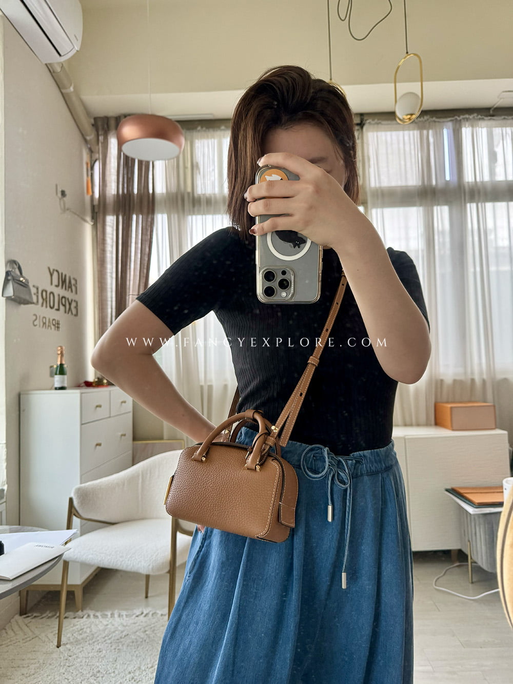 DELVAUX NANO COOL BOX 迷你肩背包-棕 - Fancy Explore Boutique